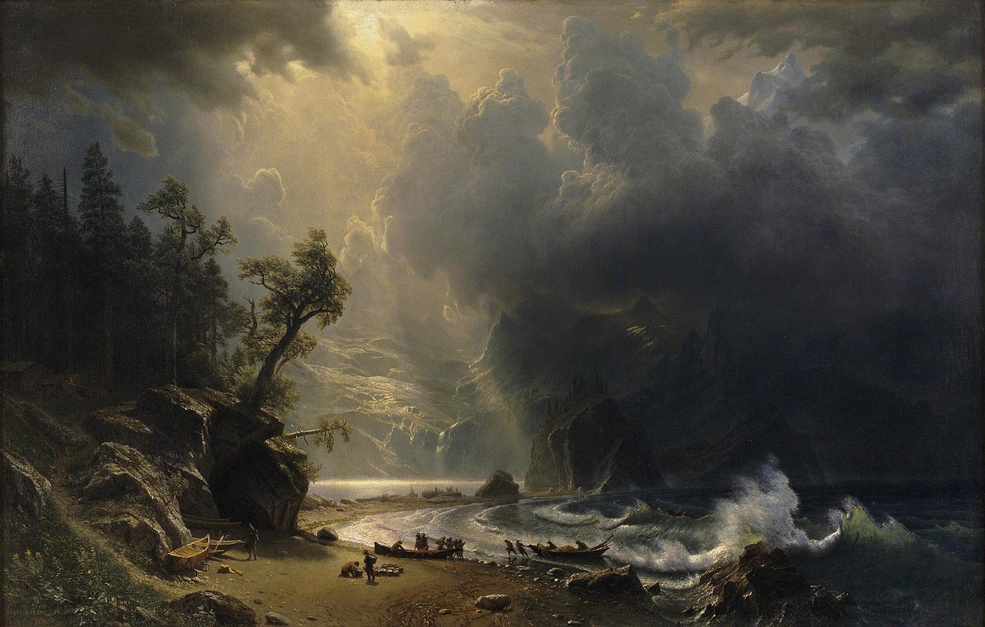 Puget Sound on the Pacific Coast [Albert Bierstadt] | Sartle - Rogue ...