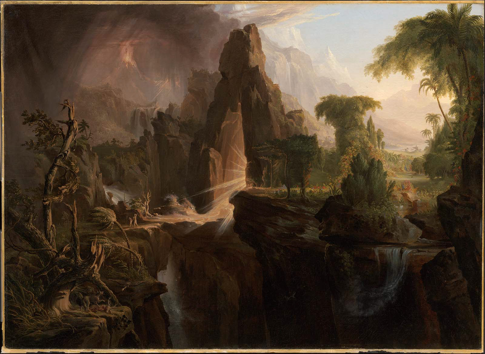 Expulsion from the Garden of Eden [Thomas Cole] | Sartle - Rogue Art ...