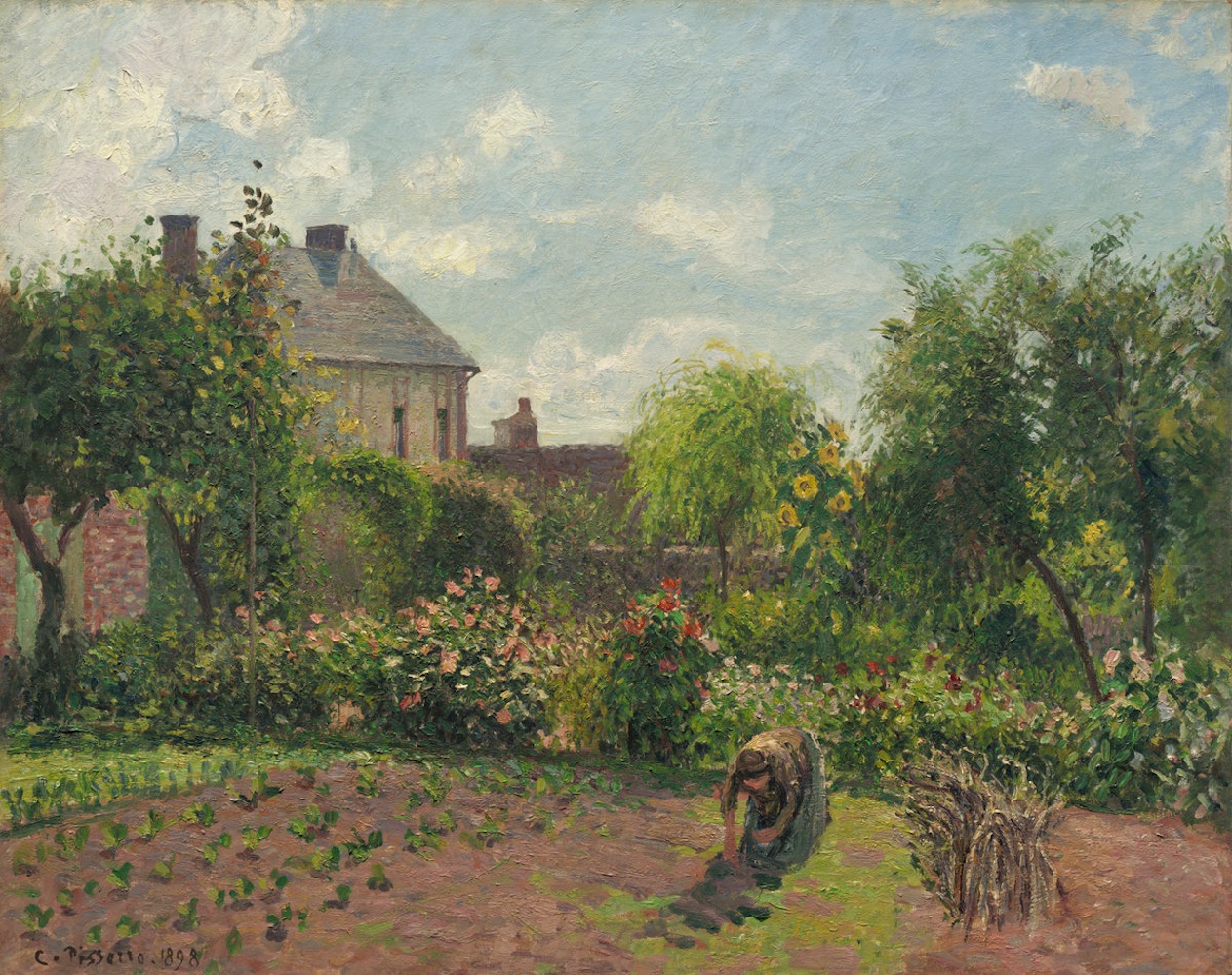 The Artist's Garden at Eragny [Camille Pissarro] | Sartle - See Art ...