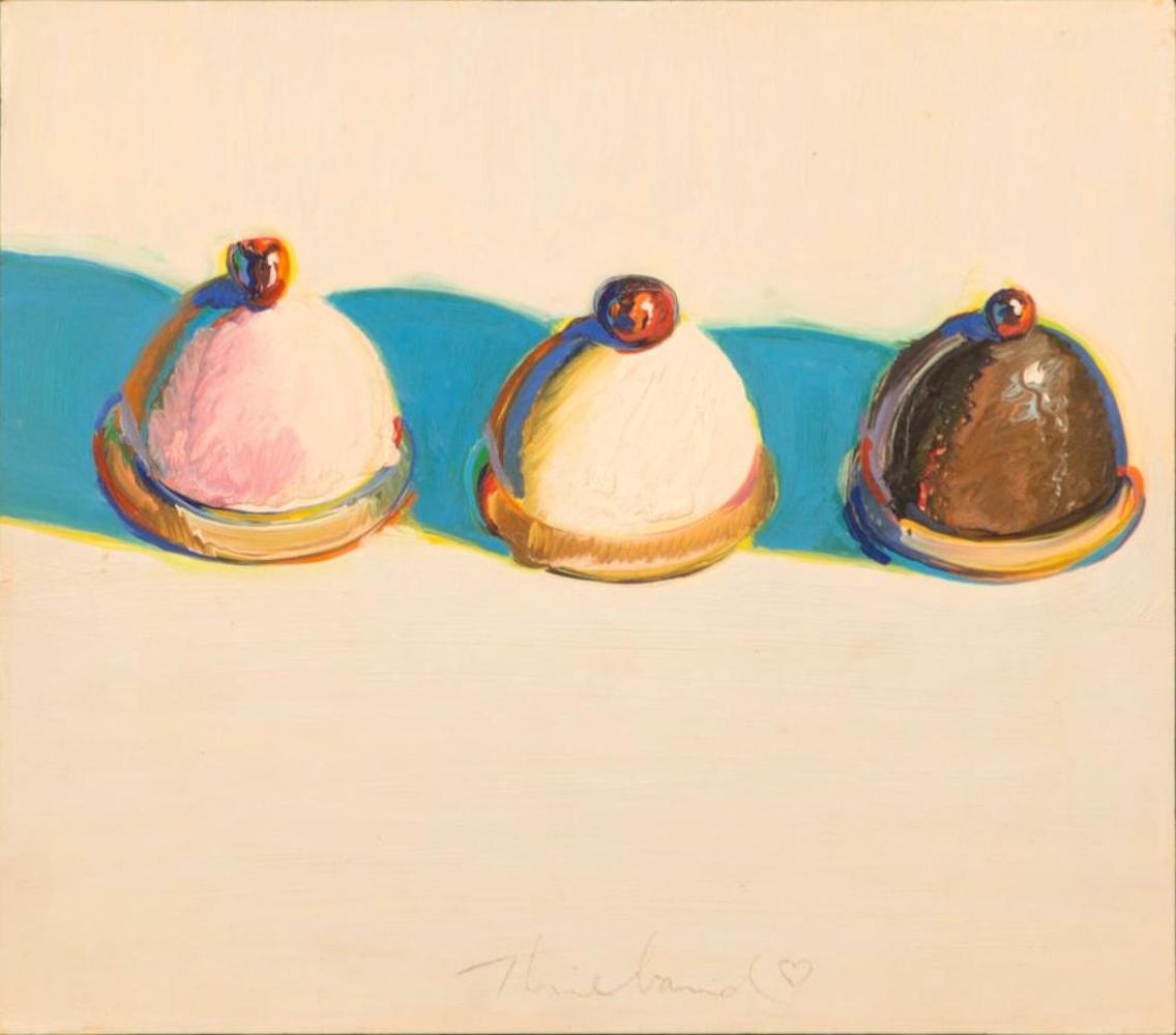 Three Treats [Wayne Thiebaud] | Sartle - Rogue Art History