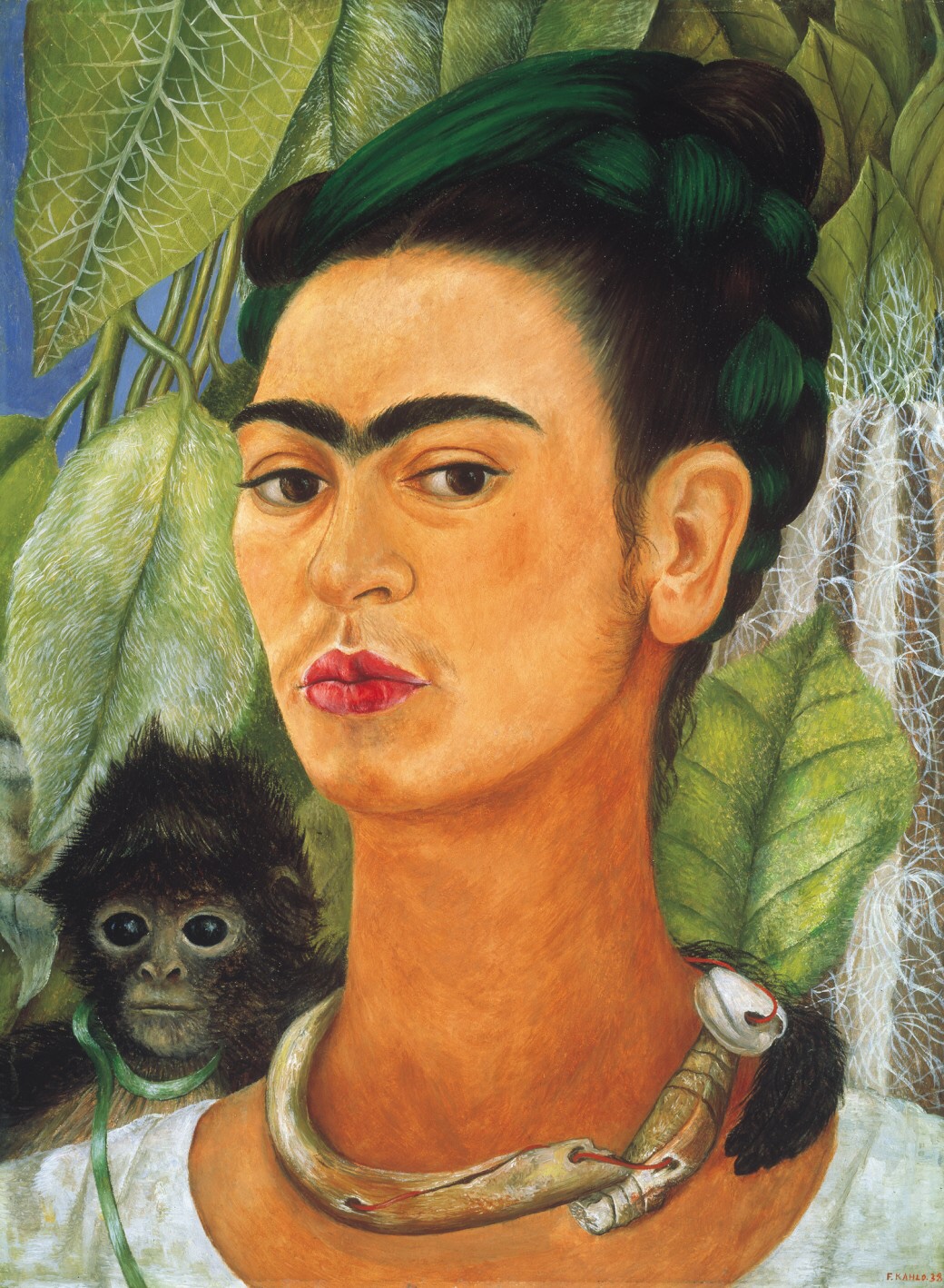 Self Portrait With Monkey Frida Kahlo Sartle Rogue Art History Self Portrait With Monkey Frida Kahlo Sartle Rogue Art History
