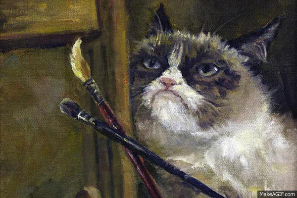 Happy Grumpy Cat Gif